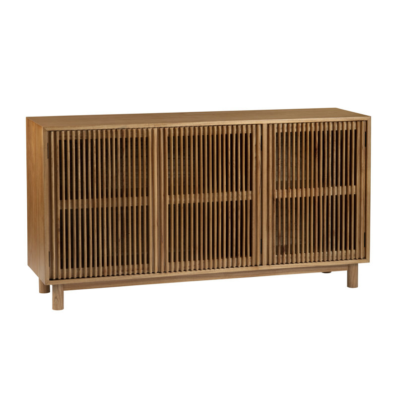 Latitude Run® 3 Door Media Credenza/Sideboard | Wayfair